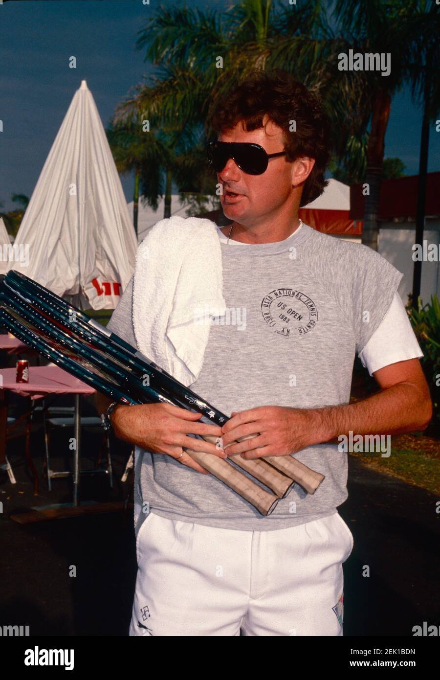 American tennis player Jimmy Connors, US Open 1983 Stock Photo - Alamy