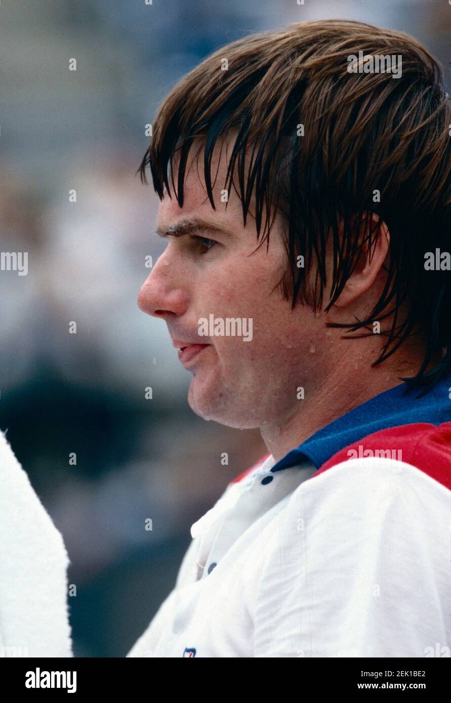 American tennis player Jimmy Connors, US Open 1991 Stock Photo - Alamy