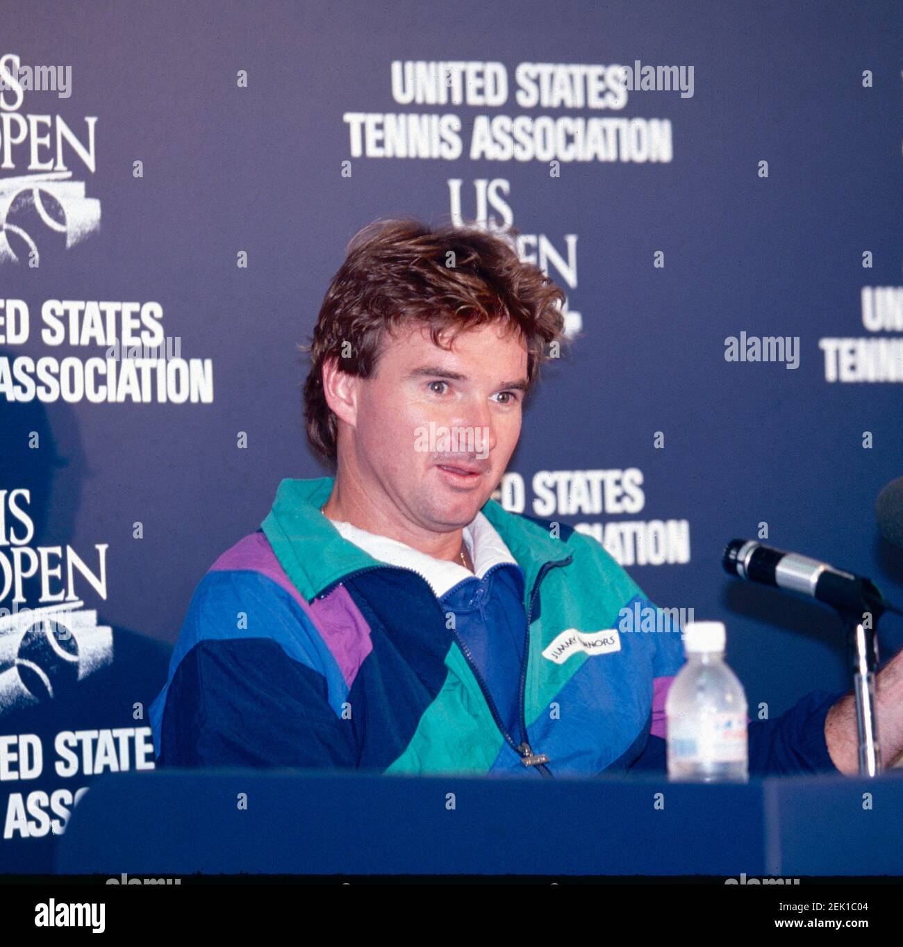 American tennis player Jimmy Connors, US Open 1991 Stock Photo - Alamy