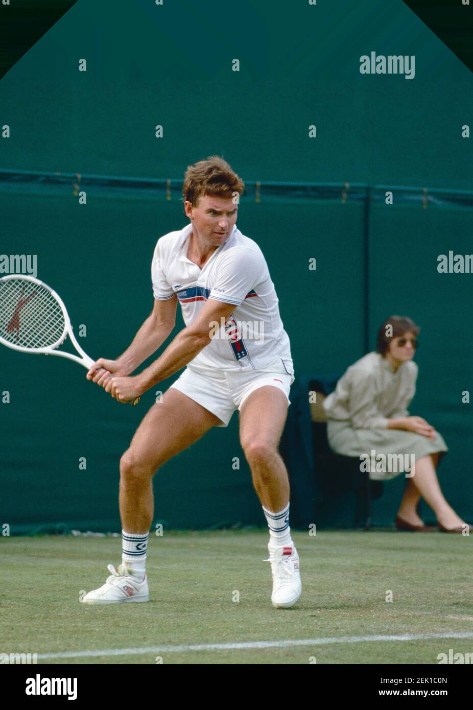 American tennis player Jimmy Connors, Wimbledon UK 1990s Stock Photo ...