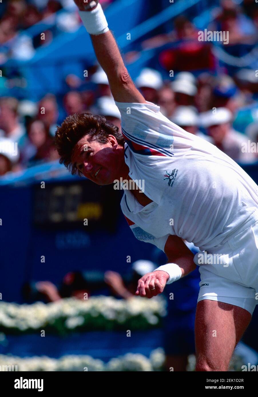 American tennis player Jimmy Connors, US Open 1991 Stock Photo - Alamy