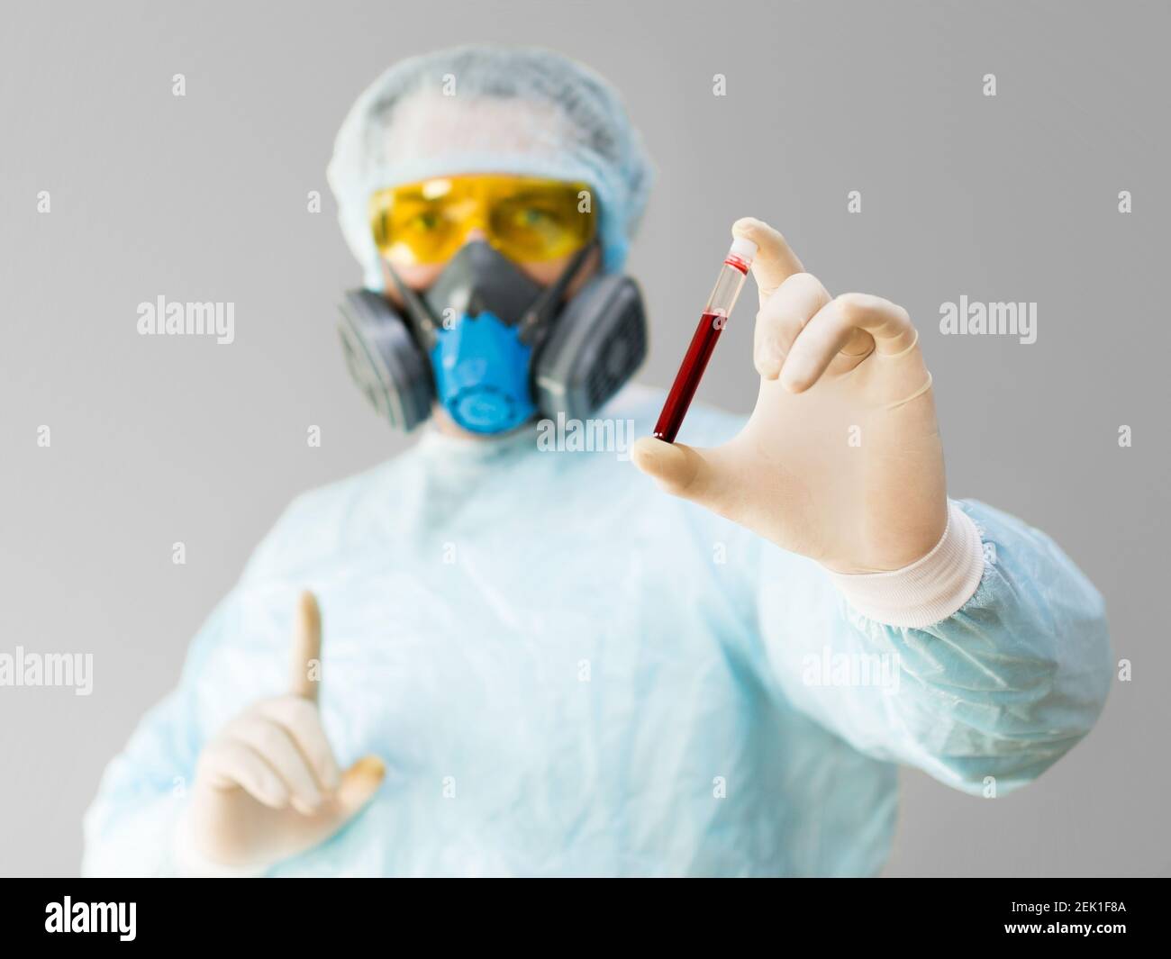 Blood mask covid finger hi-res stock photography and images - Alamy