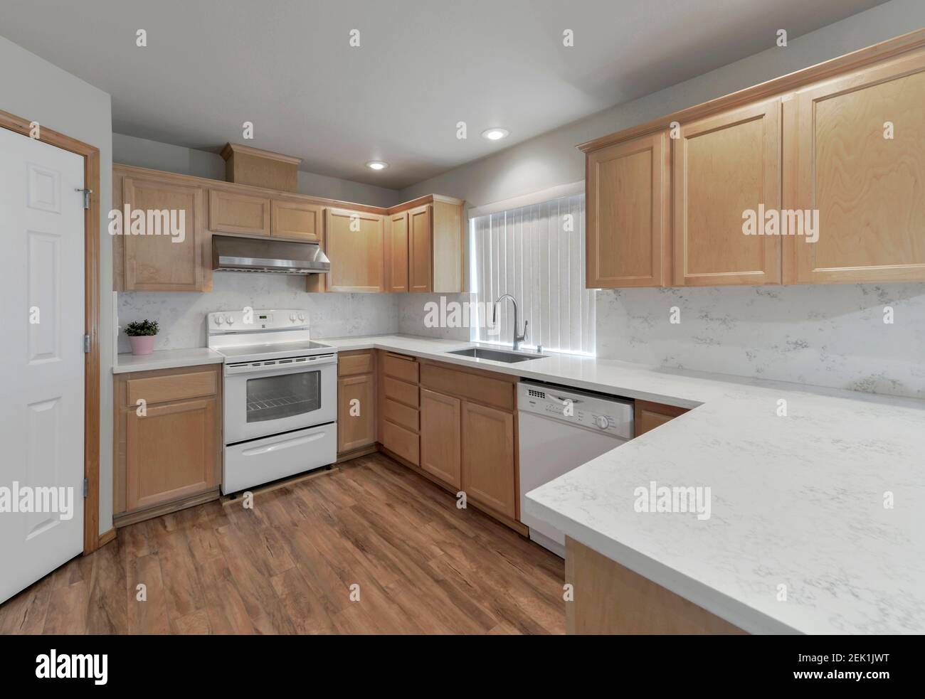 Modern residential kitchen interior Stock Photo - Alamy