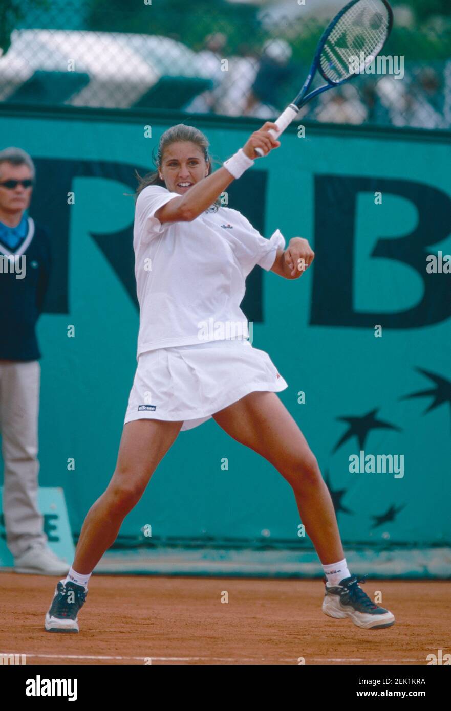 Italian tennis player Rita Grande, Roland Garros, France 2000 Stock ...