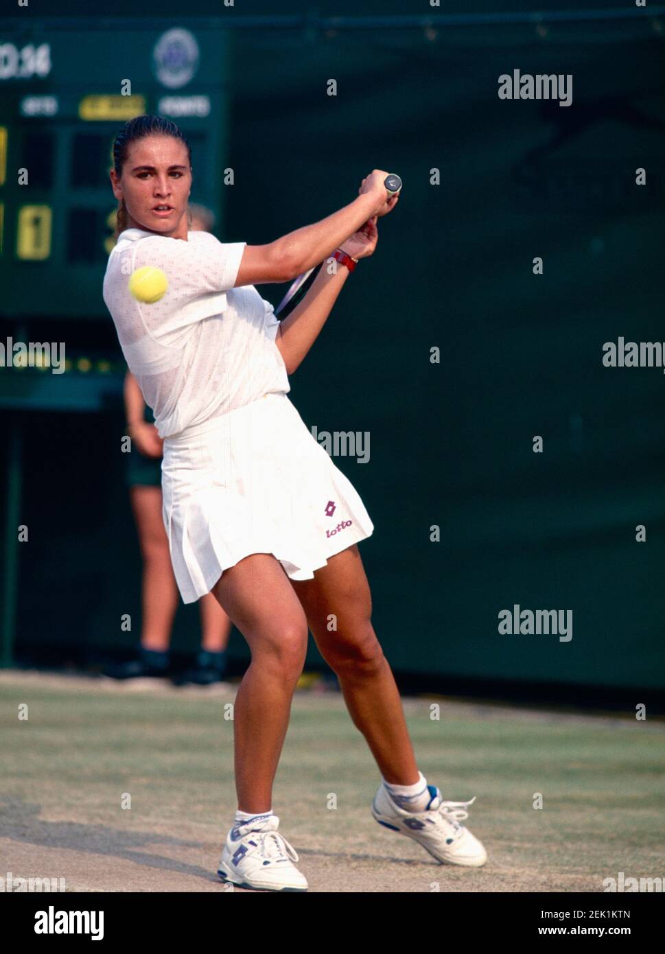 Italian tennis player Rita Grande, Wimbledon, UK 1993 Stock Photo - Alamy