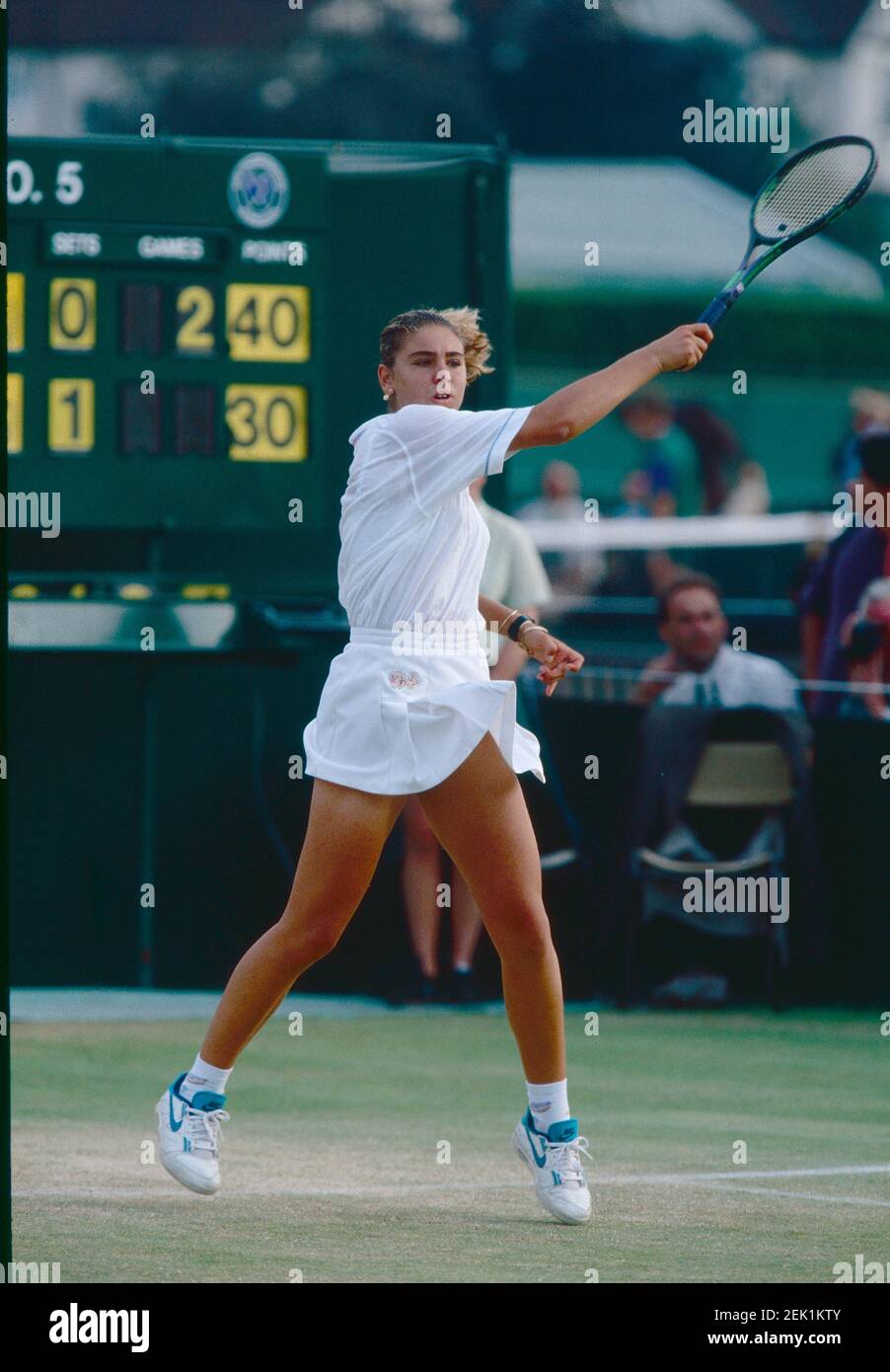 Italian tennis player Rita Grande, Wimbledon, UK 1993 Stock Photo - Alamy