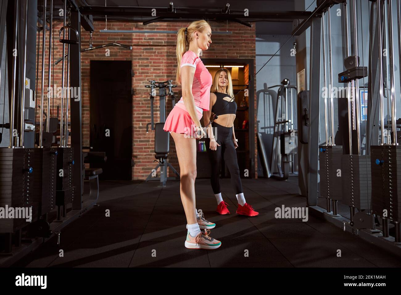Making your gym coach proud of all hard work Stock Photo - Alamy