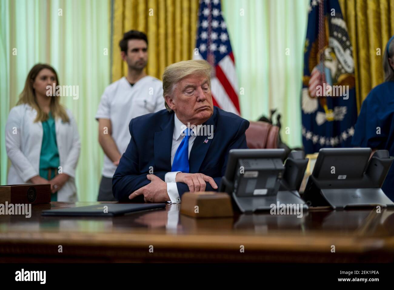 NYTVIRUS - President Donald Trump makes remarks as he signs a ...
