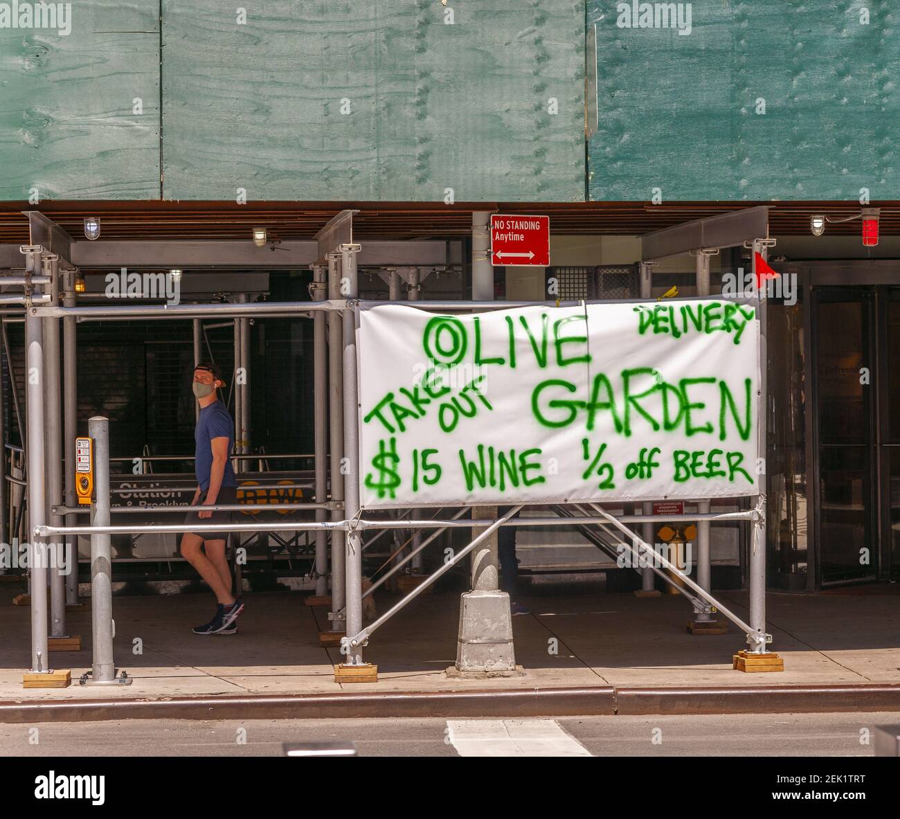 The Olive Garden hand drawn advertisement for their take-out and ...
