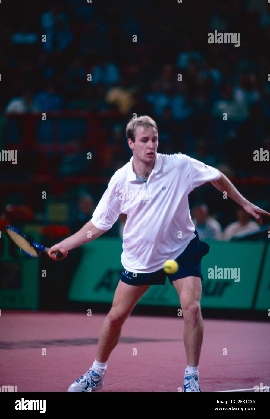 Swedish tennis player Magnus Gustafsson, 1990s Stock Photo - Alamy