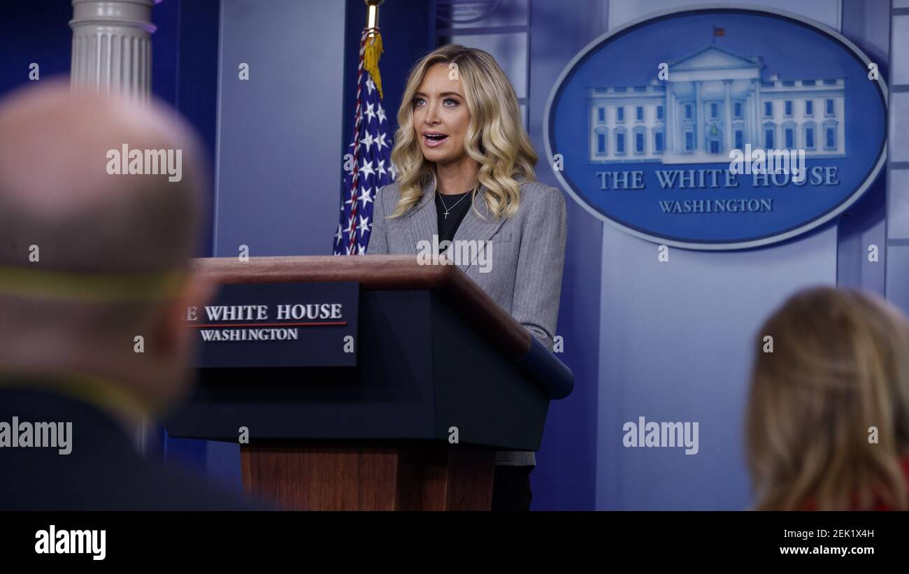 White House Press Secretary Kayleigh McEnany responds to a question ...