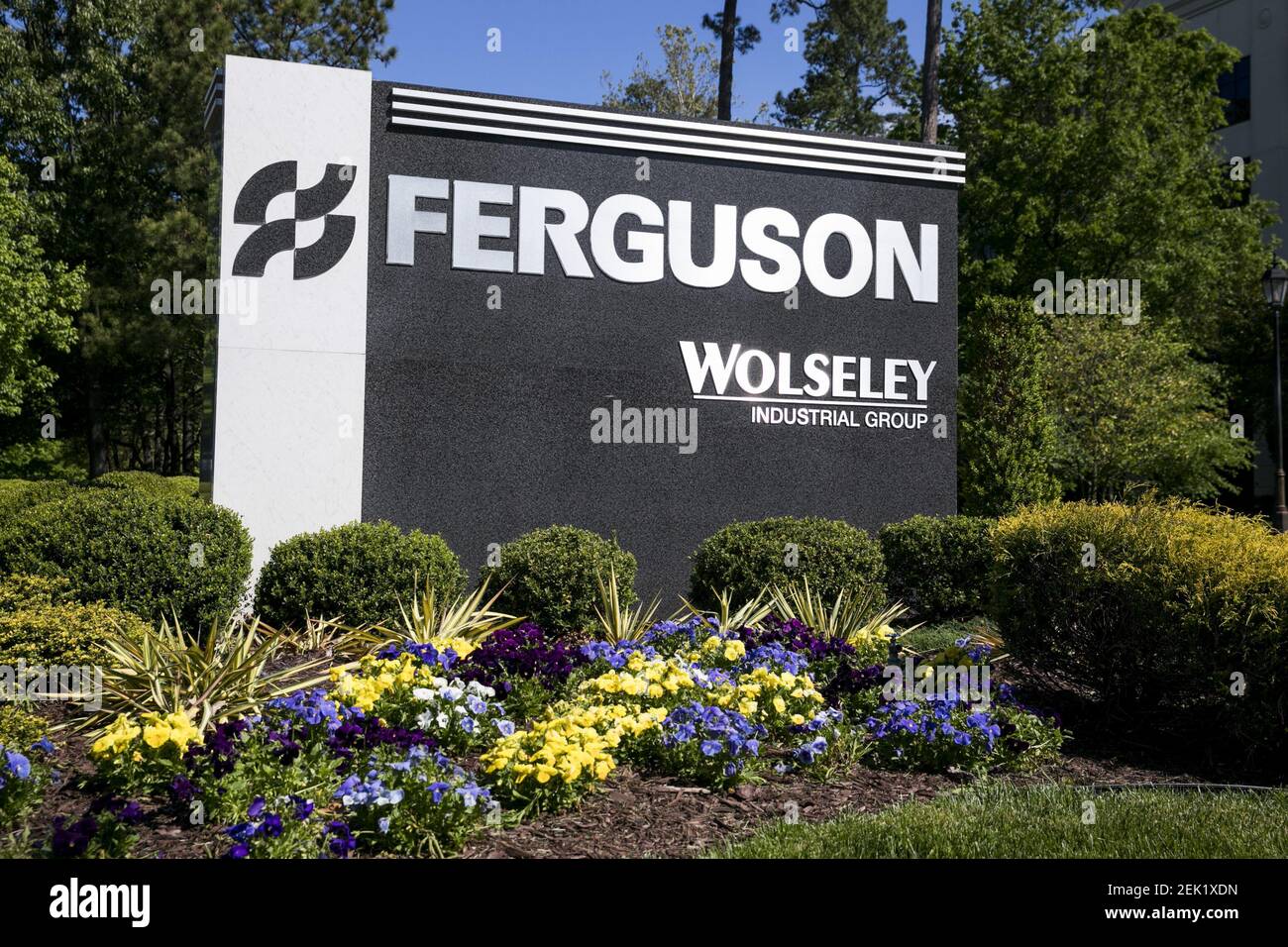 A logo sign outside of the headquarters of Ferguson in Newport News ...