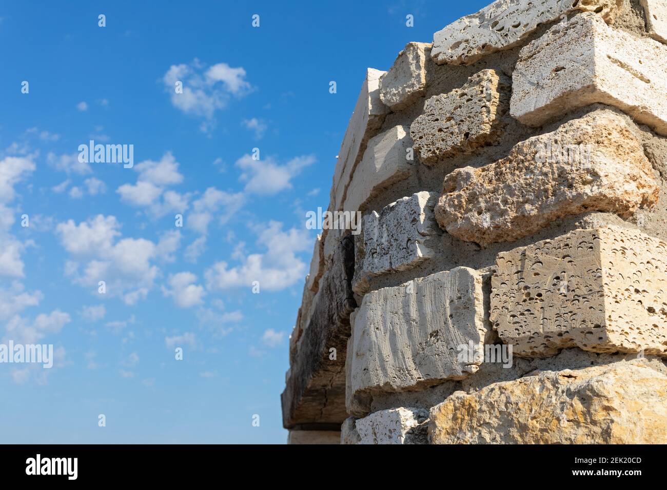 Picture of a vintage stone wall Stock Photo - Alamy