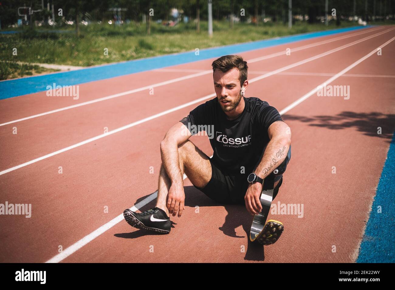 Torino 8 Maggio 2020 park Pietro Mennea Italian paralympic athlete ...