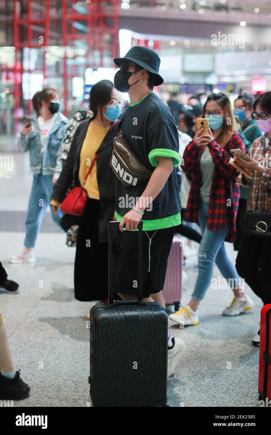Chinese actor Han Dongjun, also known as Elvis Han, arrives at an ...