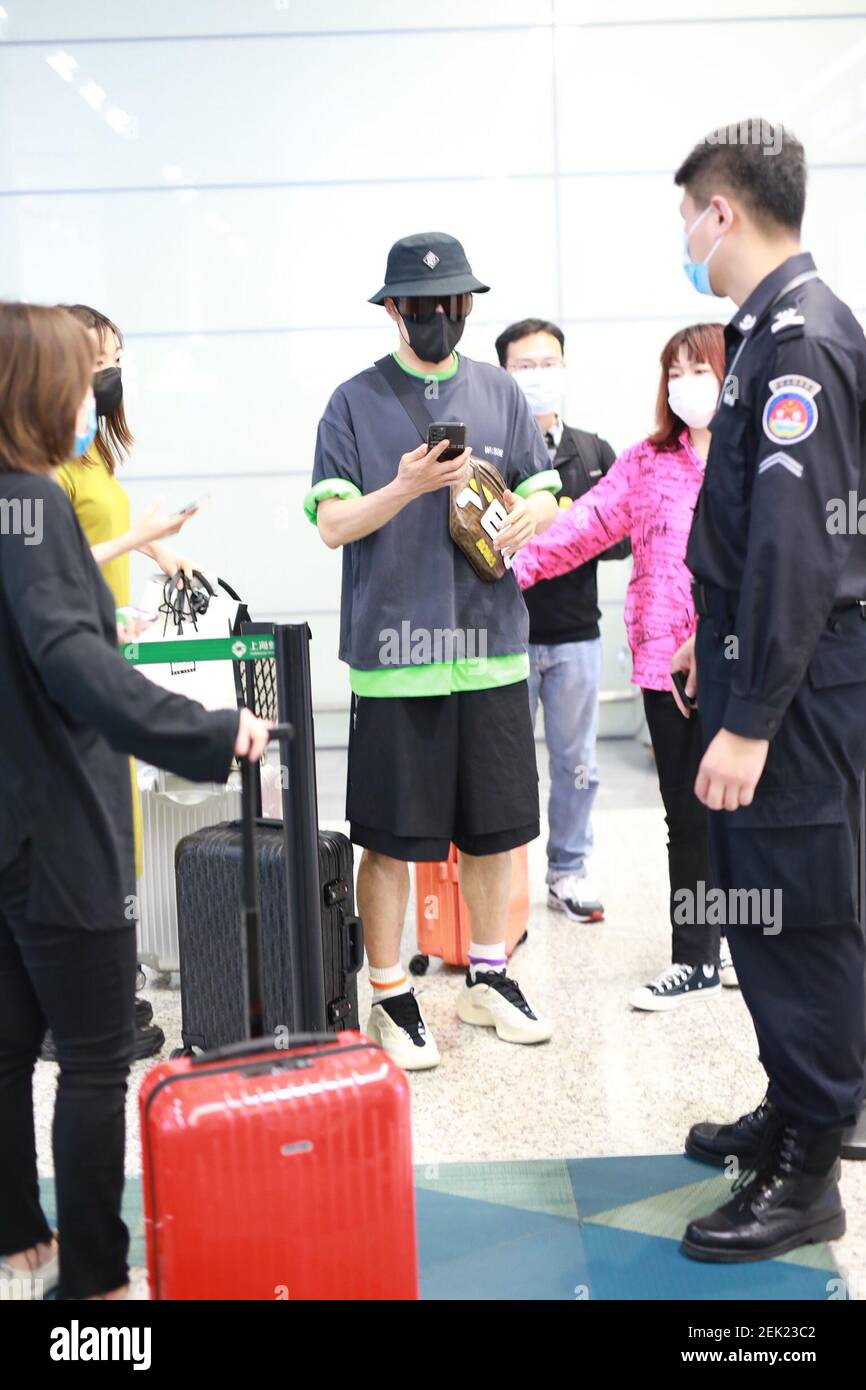 Chinese actor Han Dongjun, also known as Elvis Han, arrives at an ...