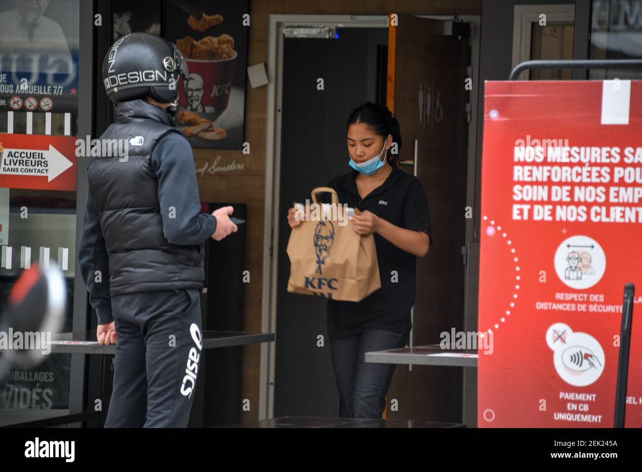 A Kentucky Fried Chicken branch with delivery only in Cannes, France on ...