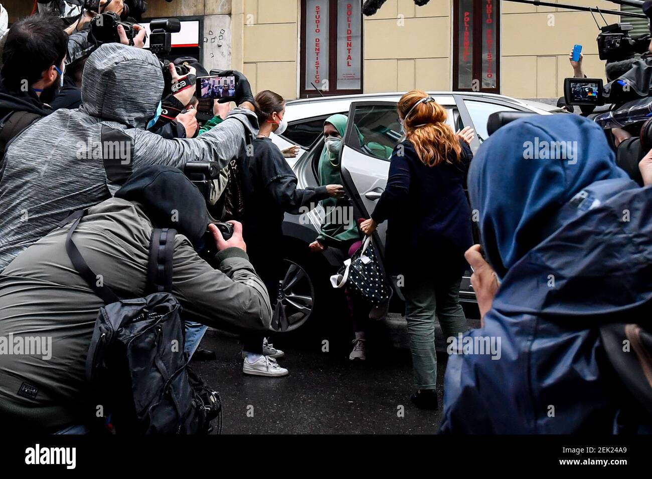 11 May 2020 Milano (Italy) Silvia Romano returns home safely to Italy ...