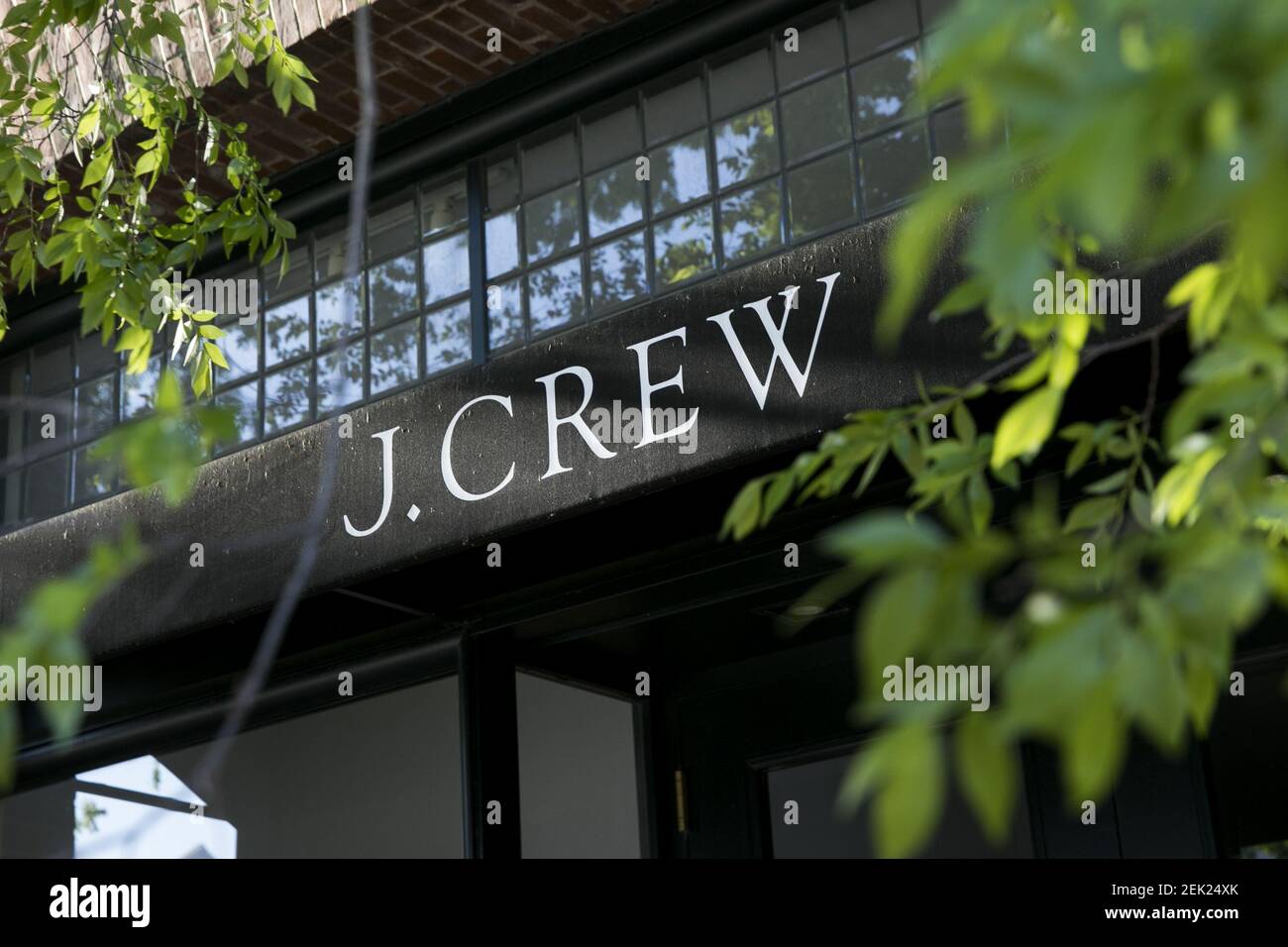 A logo sign outside of a J.Crew retail store location in Washington, D ...