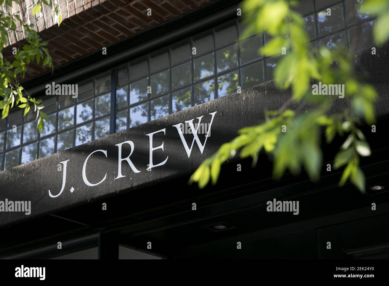 A logo sign outside of a J.Crew retail store location in Washington, D ...