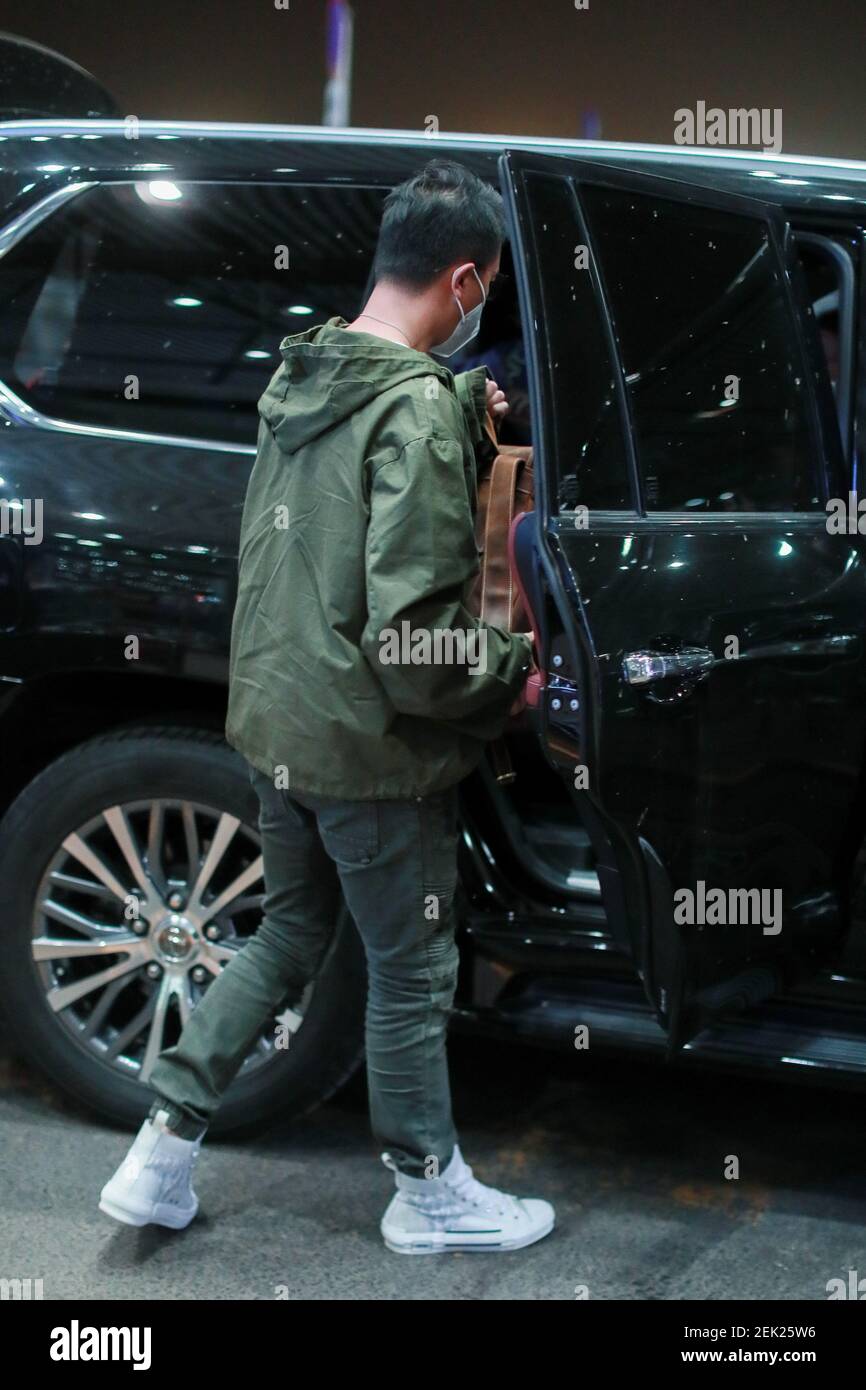 Chinese Mandopop singer and actor Han Geng and his wife Celina Horan, a ...