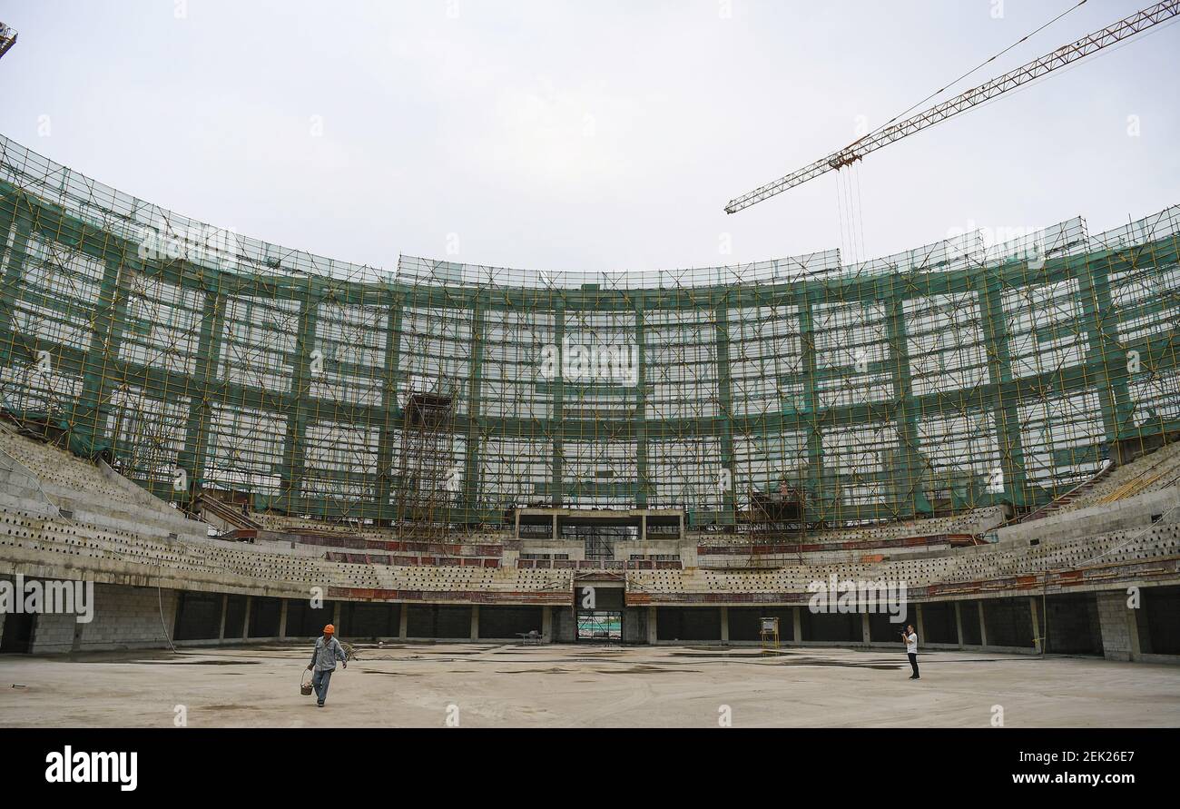 An aerial view of the stadium for Ping Pong and hockey games of 2022 ...