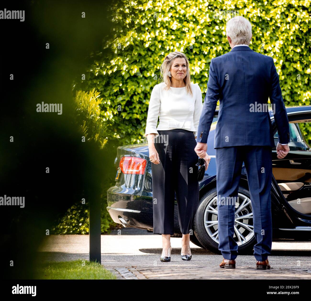 Queen Maxima during a working visit to AFPRO Filters for the production ...