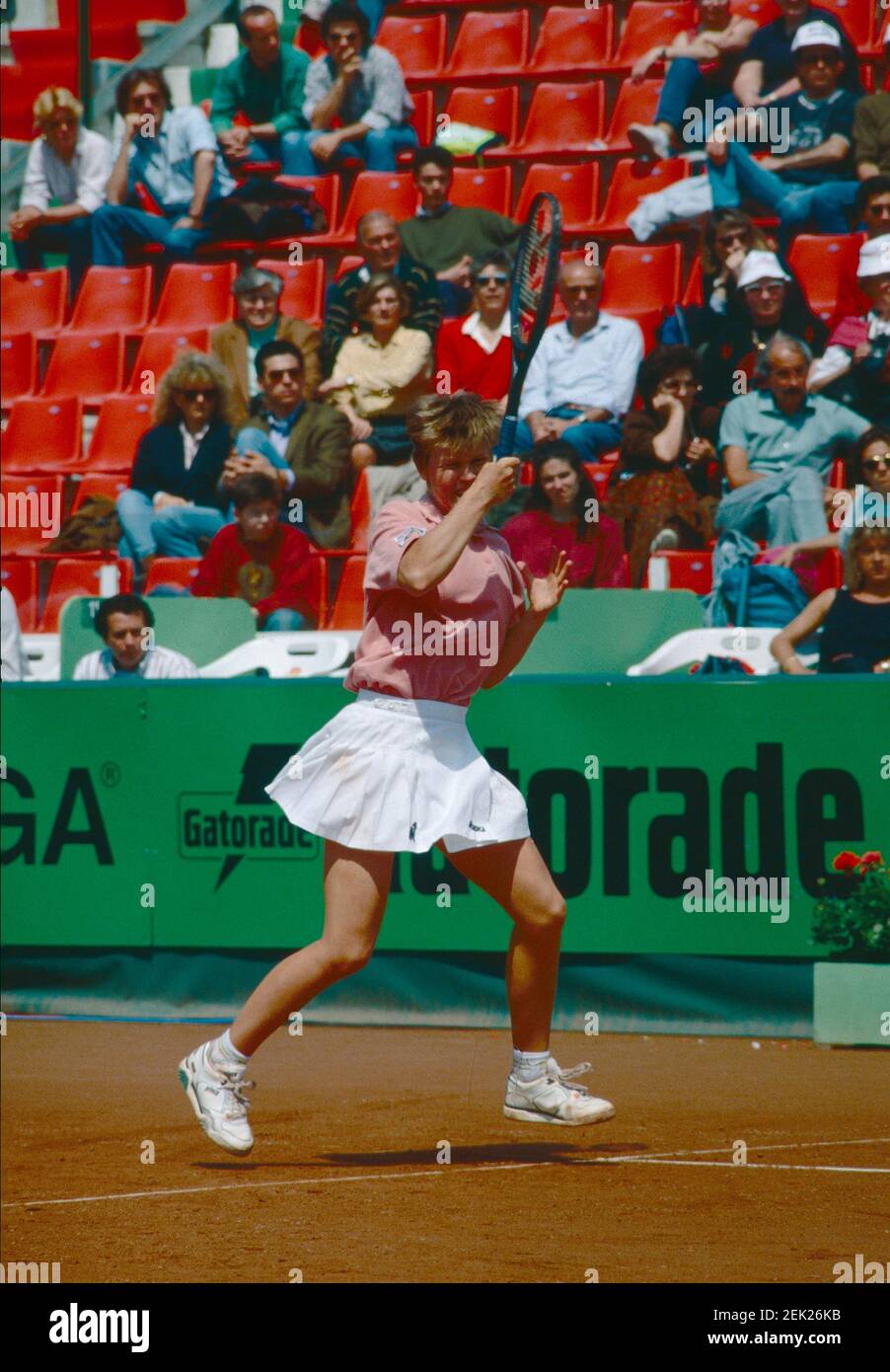 German tennis player Anke Huber, Internazionali, Rome 1991 Stock Photo ...
