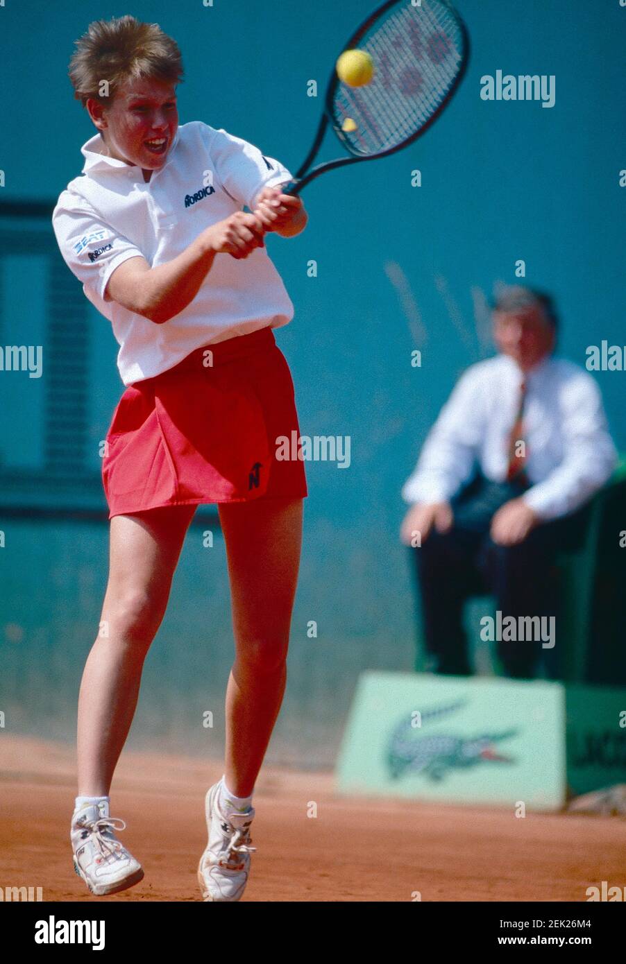 German tennis player Anke Huber, Roland Garros, France 1991 Stock Photo ...