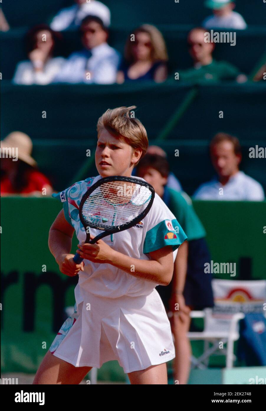 German tennis player Anke Huber, Internazionali, Rome 1992 Stock Photo ...