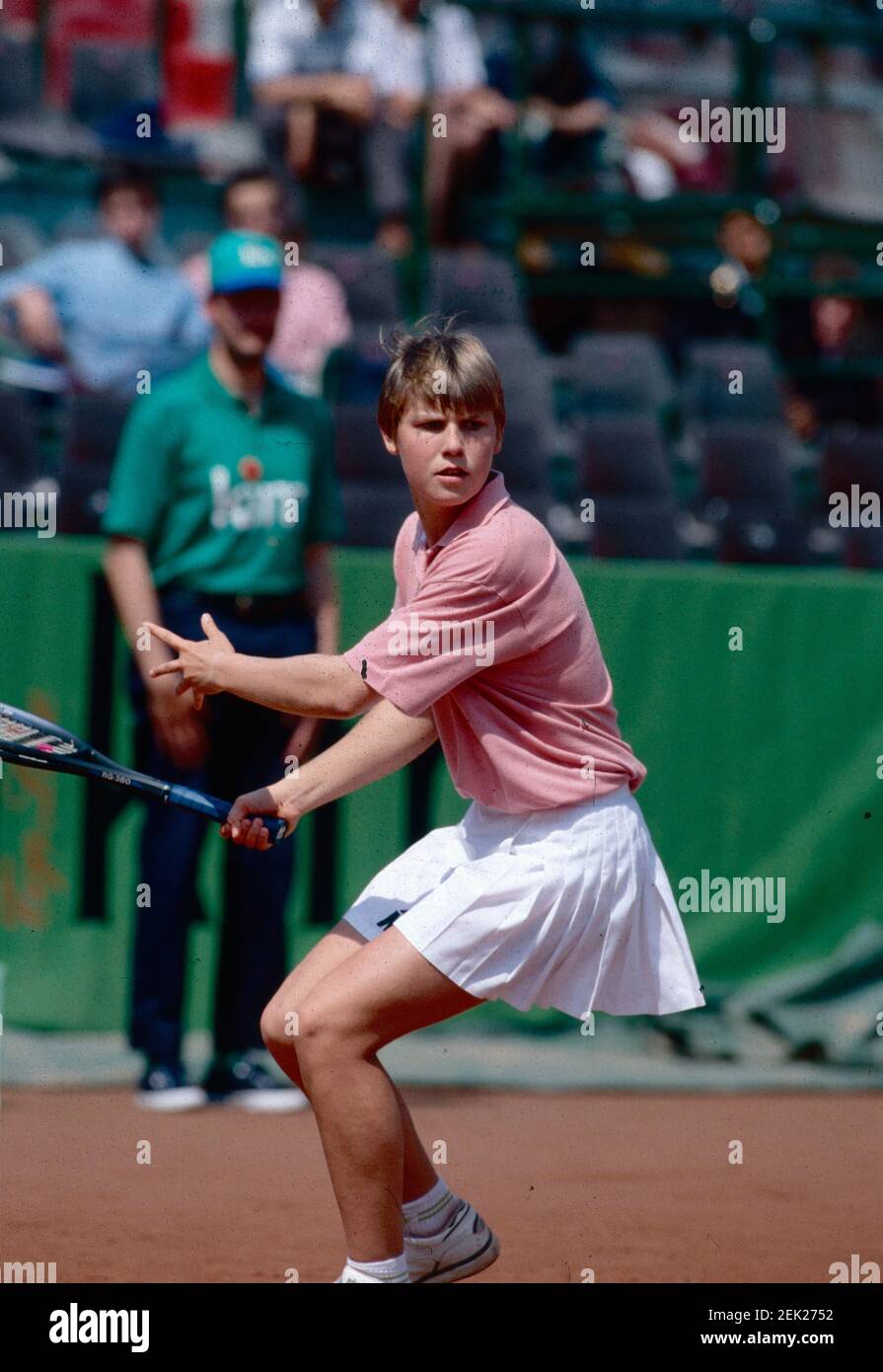 German tennis player Anke Huber, Internazionali, Rome 1991 Stock Photo ...