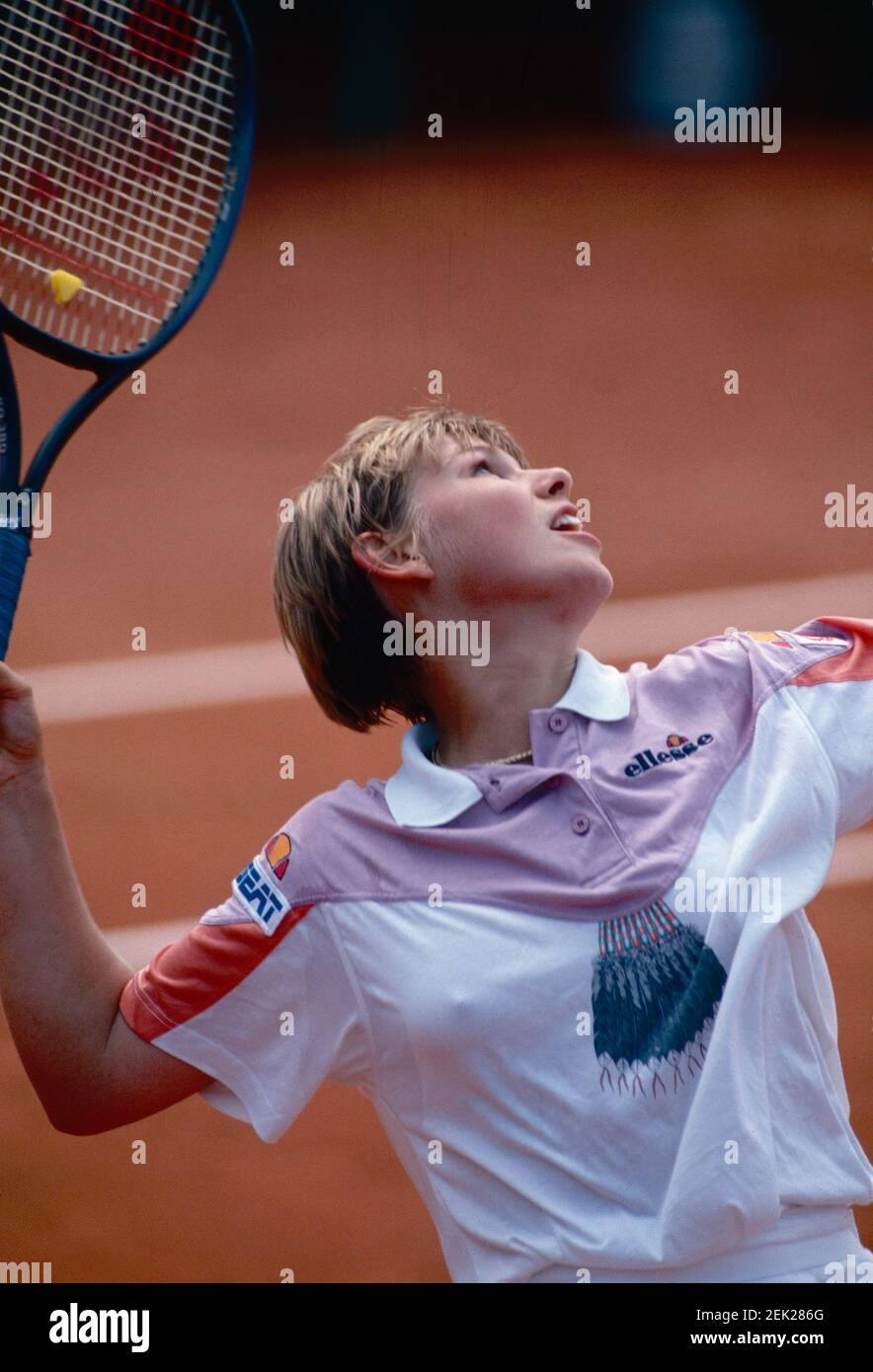 German tennis player Anke Huber, Roland Garros, France 1992 Stock Photo ...