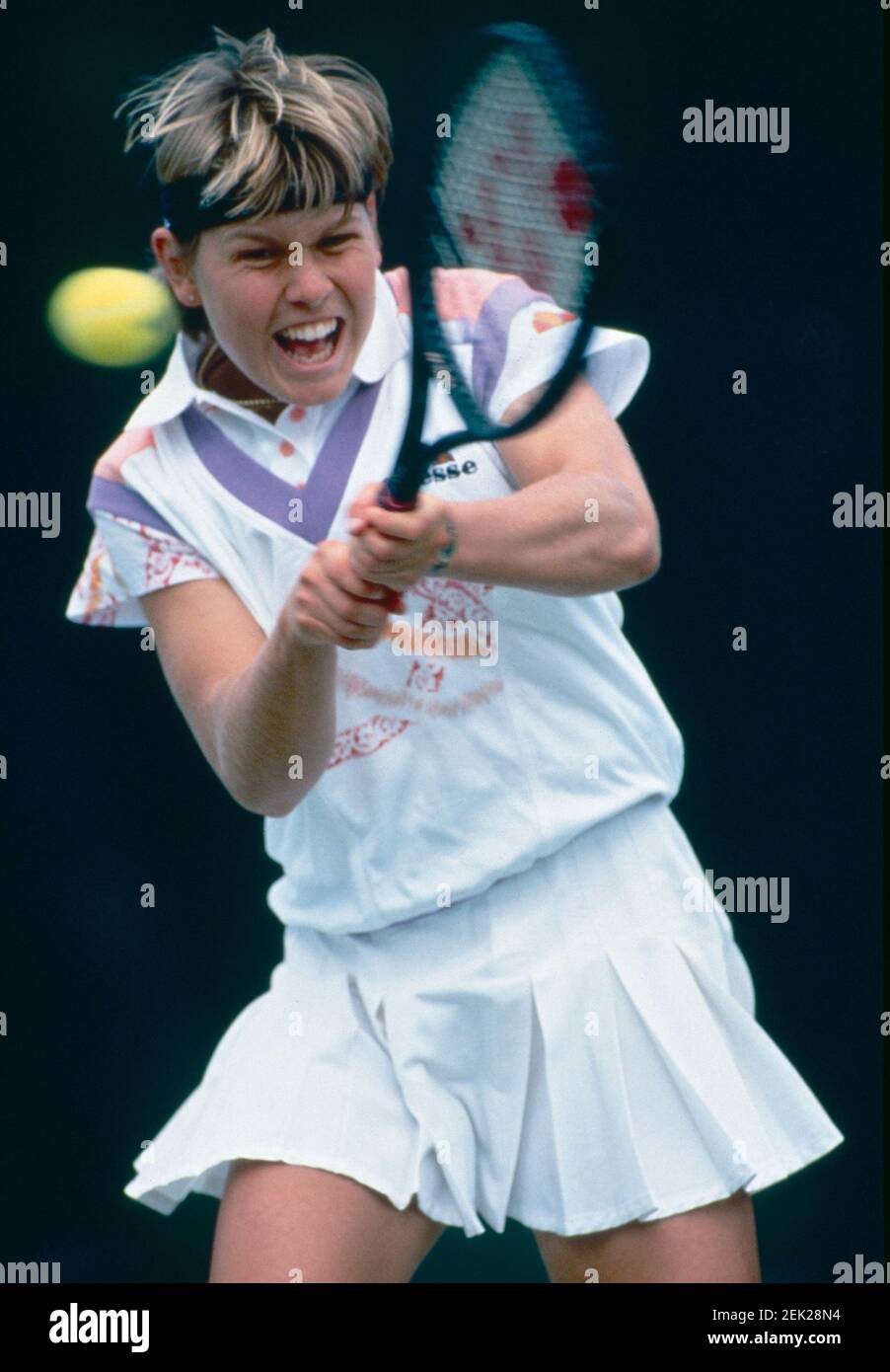 German tennis player Anke Huber, Lipton 1993 Stock Photo - Alamy