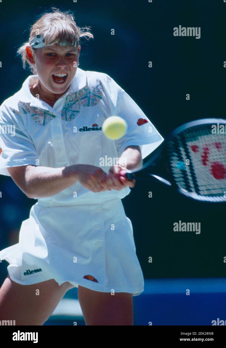 German tennis player Anke Huber, Australian Open 1994 Stock Photo - Alamy