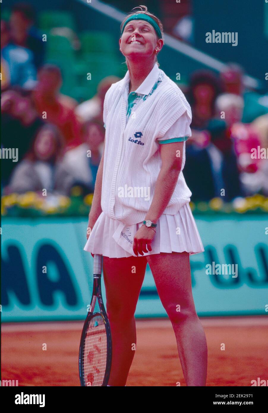 German tennis player Anke Huber, Roland Garros, France 1995 Stock Photo ...