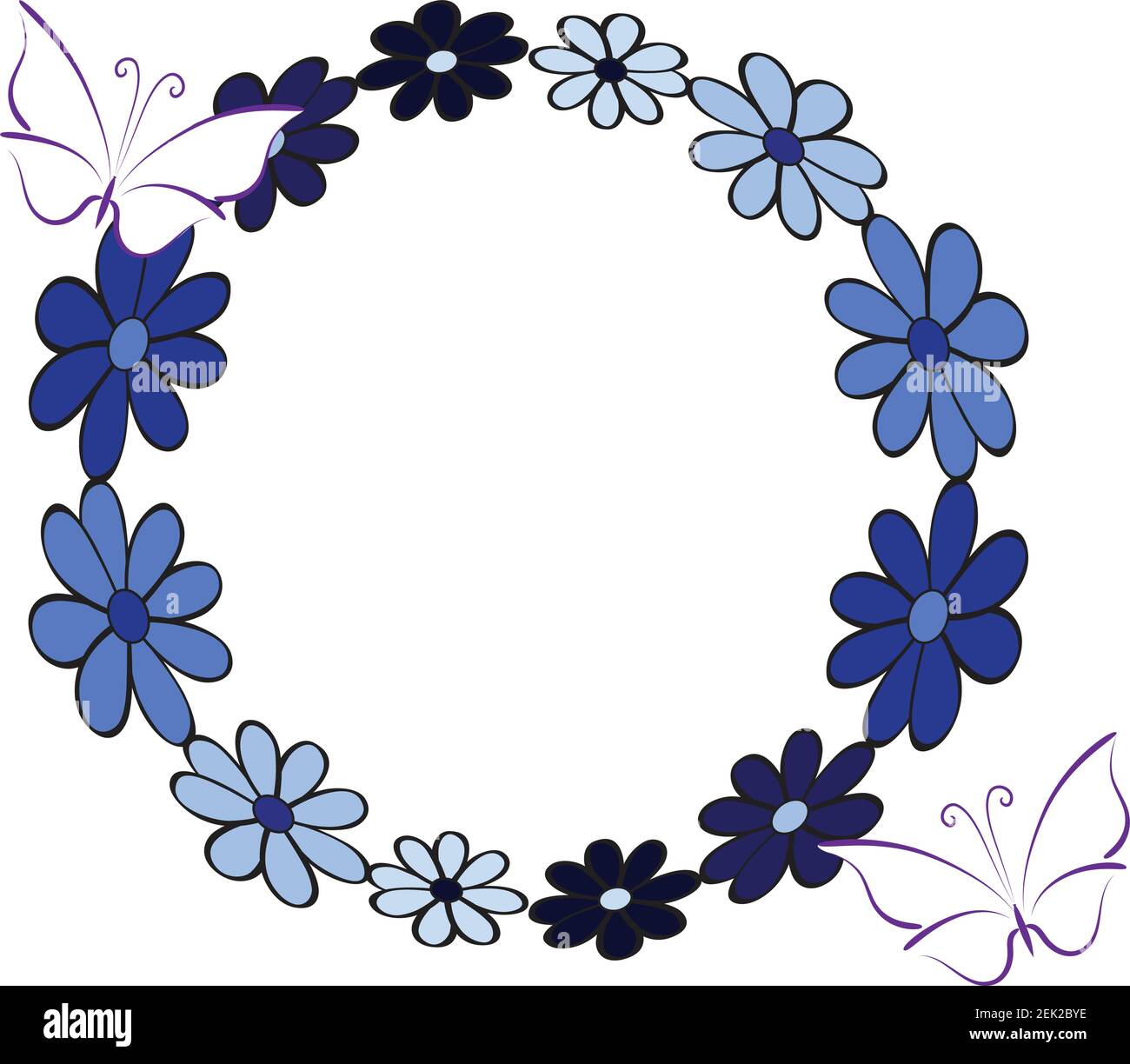 Butterfly Borders Vector