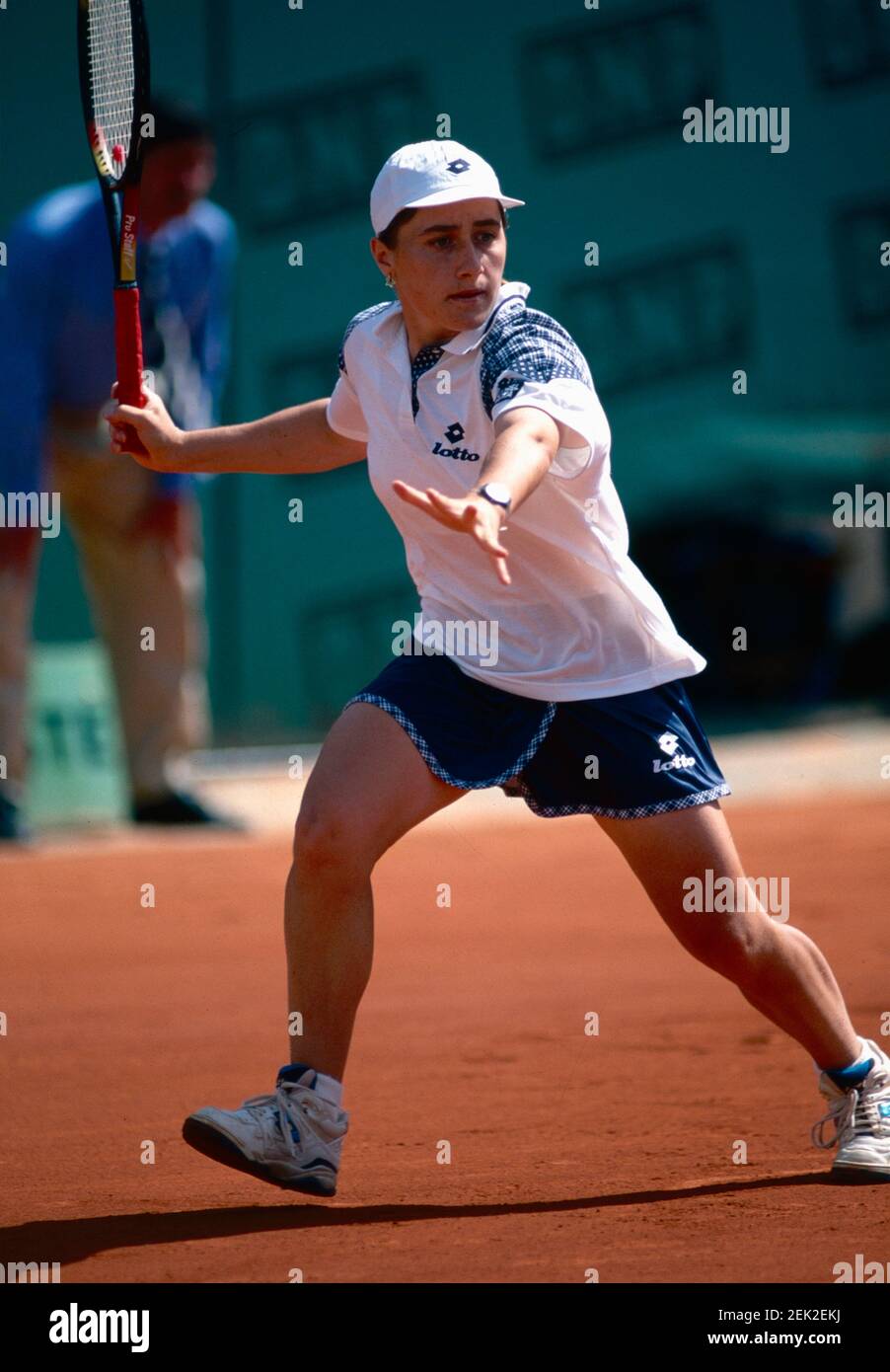 Italian tennis player Gloria Pizzichini, Roland Garros, France 1996 ...