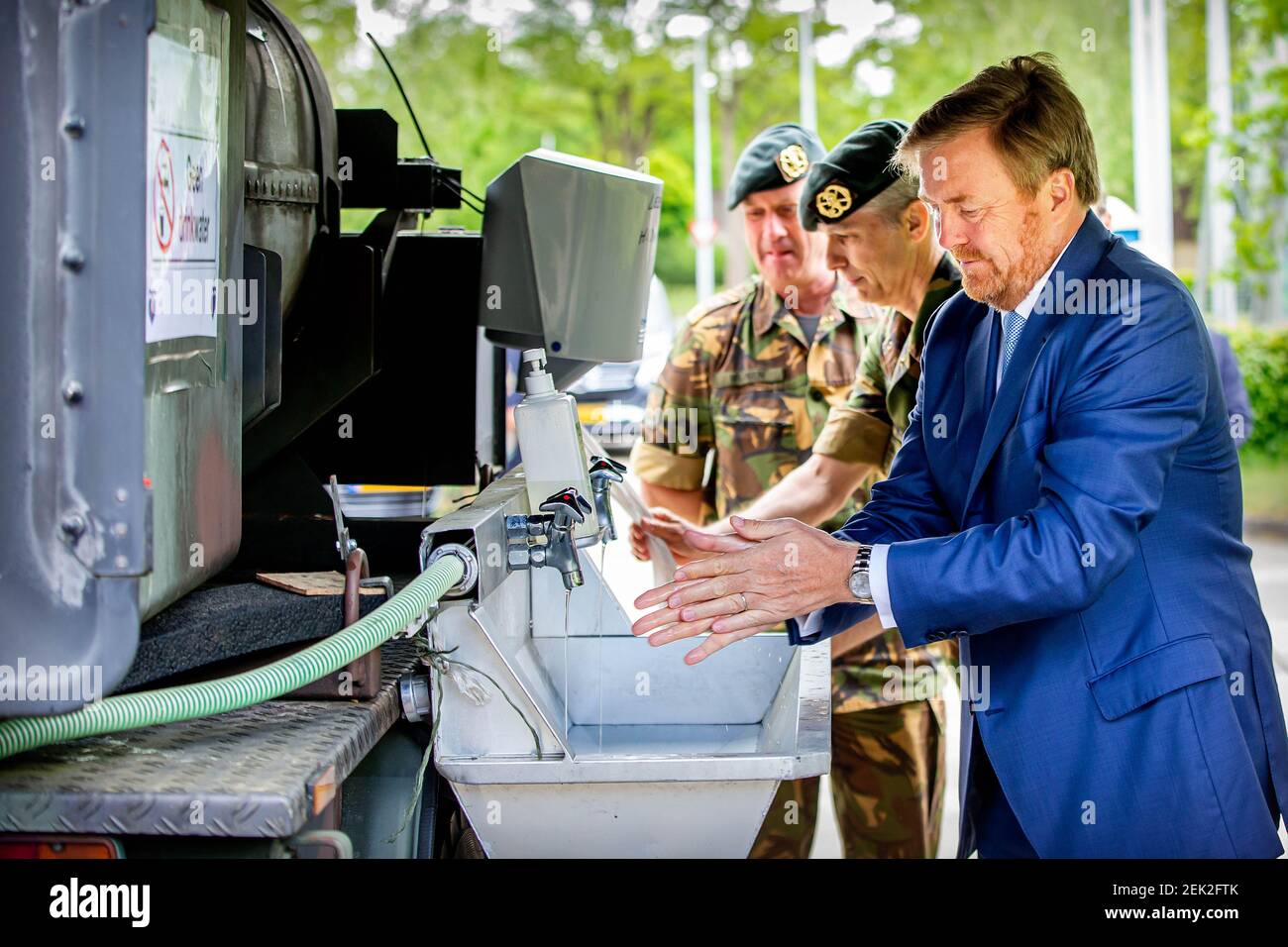 King Willem Alexander during a working visit to the Territorial ...