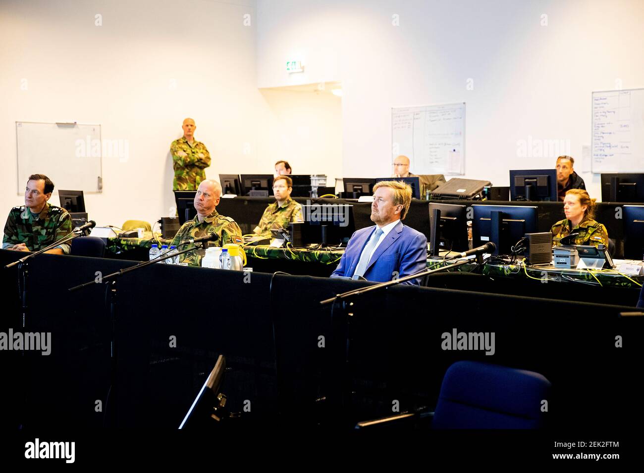 King Willem Alexander during a working visit to the Territorial ...