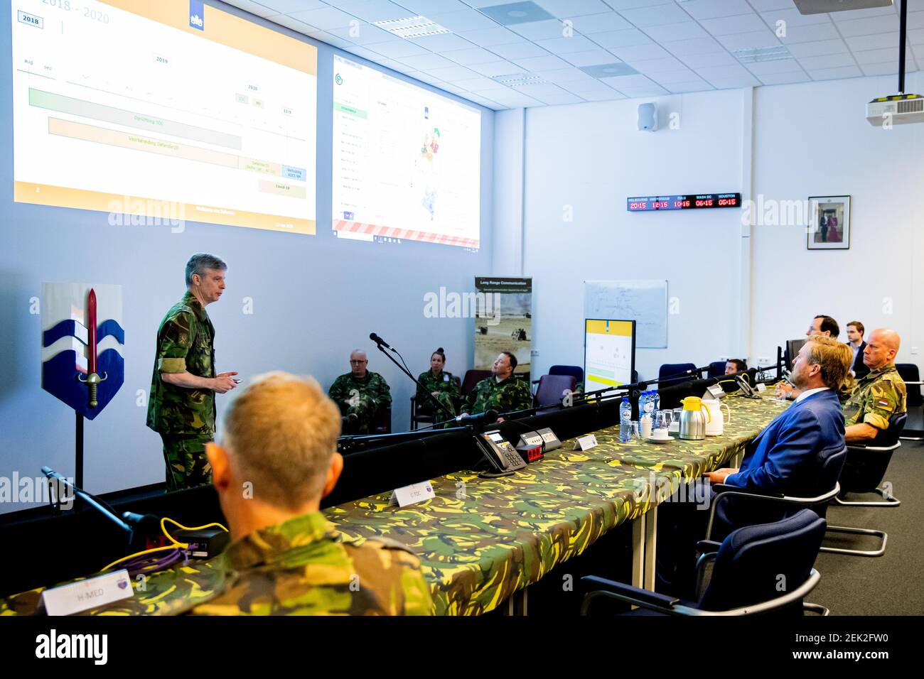 King Willem Alexander during a working visit to the Territorial ...