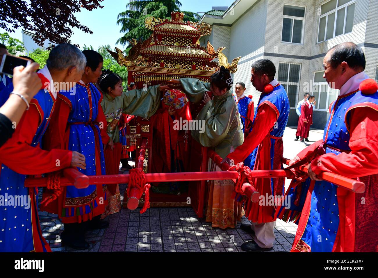 A real traditional wedding ceremony, strictly conducted with ...