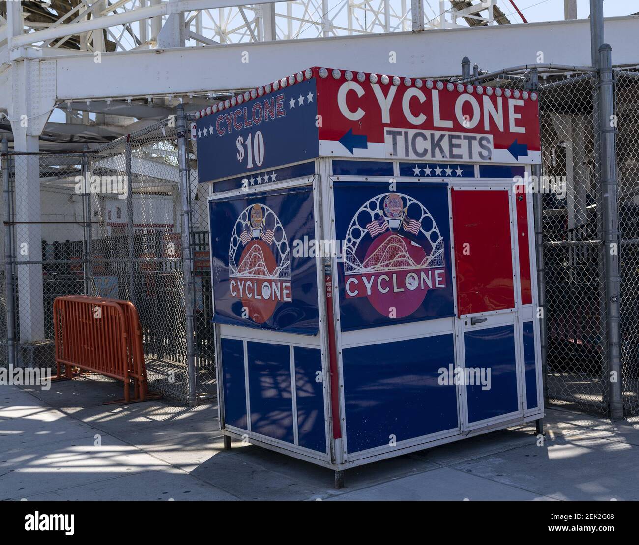(5/12/2020) Closed ticket booth seen at empty amusement Luna Park at ...
