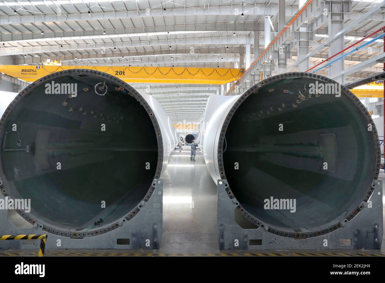 Jiangsuï¼ŒCHINA-Photo taken on May 13, 2020 shows ai lang wind power in ...