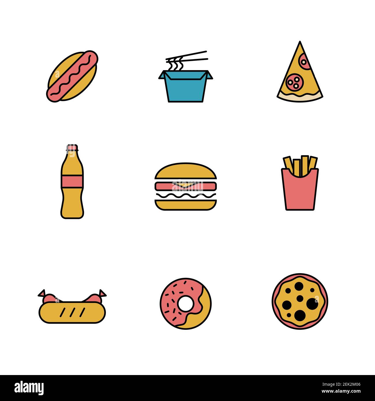 Take away food in box Stock Vector Images - Alamy