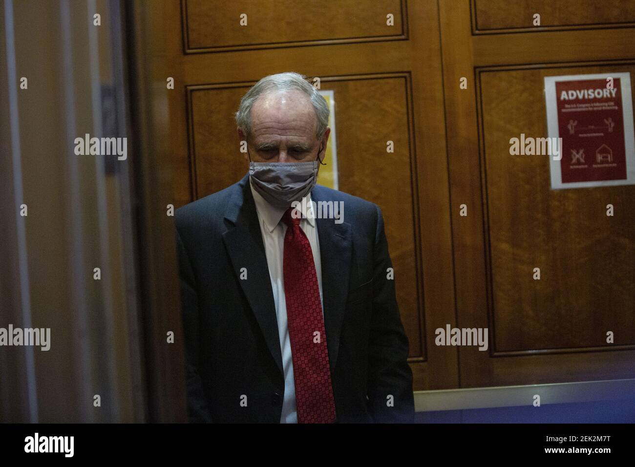 United States Senator Jim Risch (Republican of Idaho) leaves the Seante ...