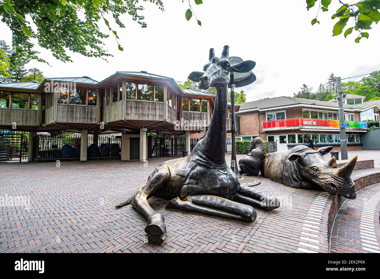 ARNHEM, 15-05-2020, Netherlands, dutchnews, main entrance Burgers' Zoo, main entrance ...