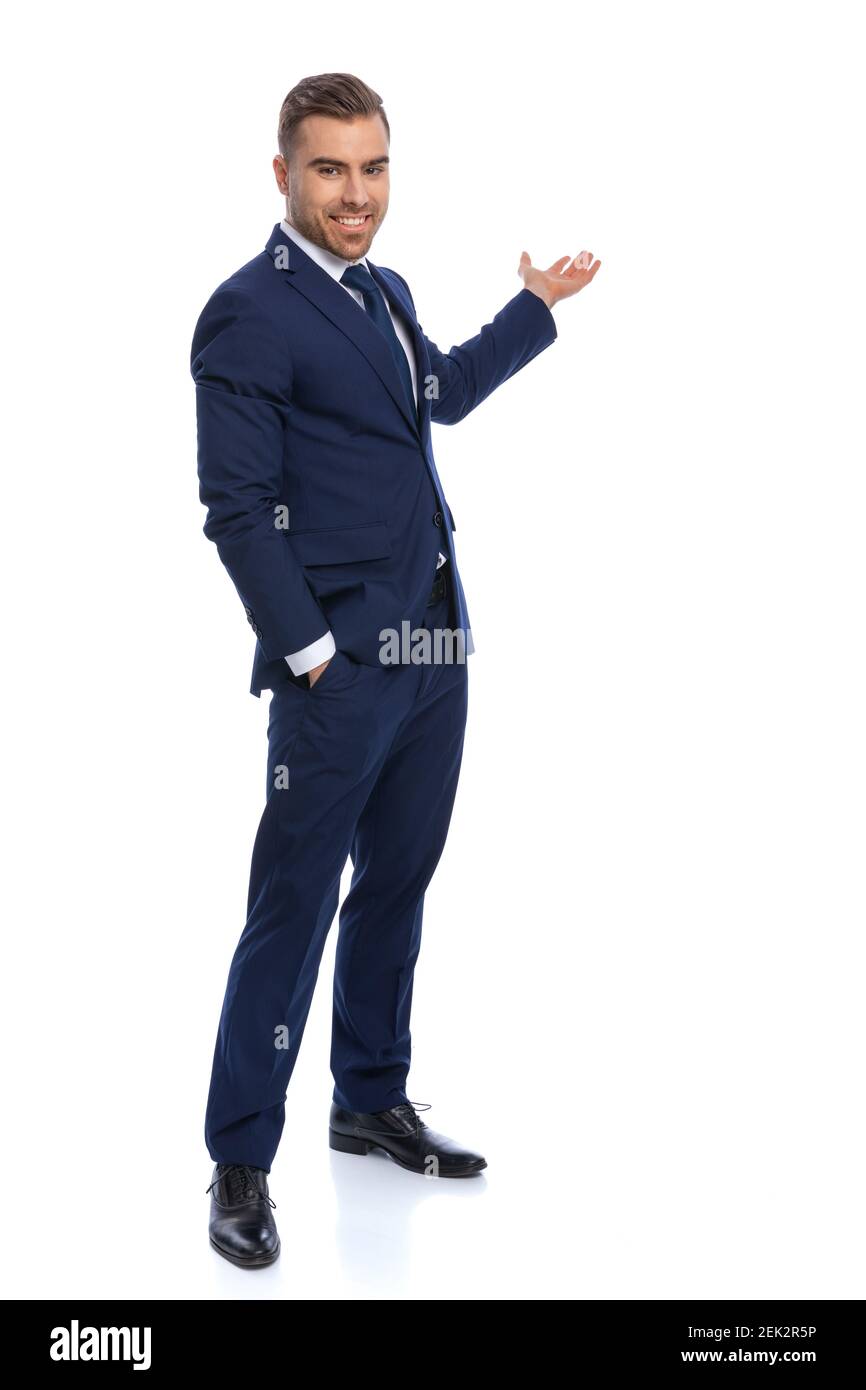 Fashion model wearing navy Cut Out Stock Images & Pictures - Alamy