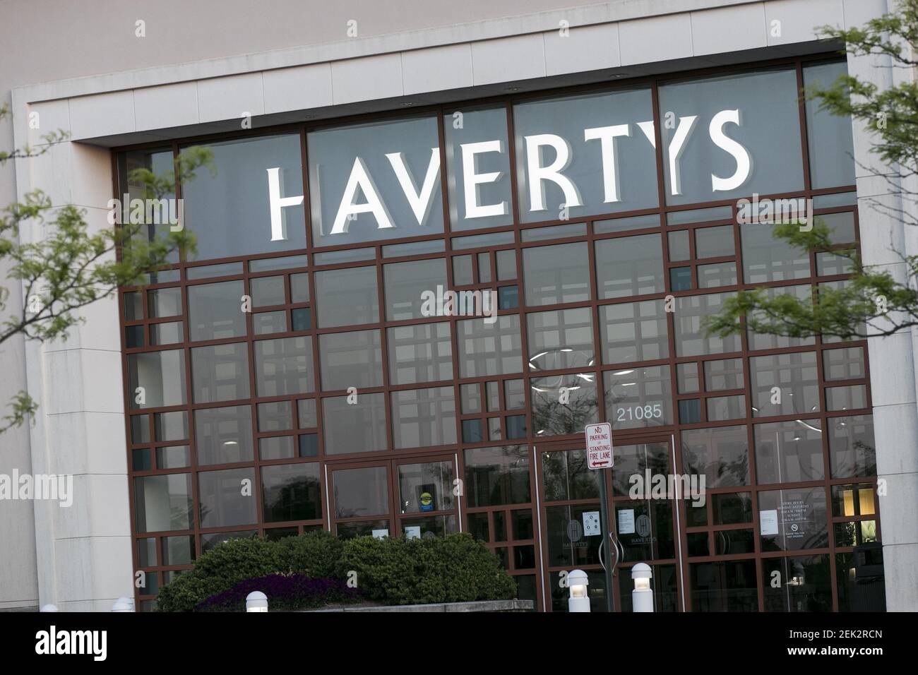 A logo sign outside of a Havertys retail store location in Sterling ...