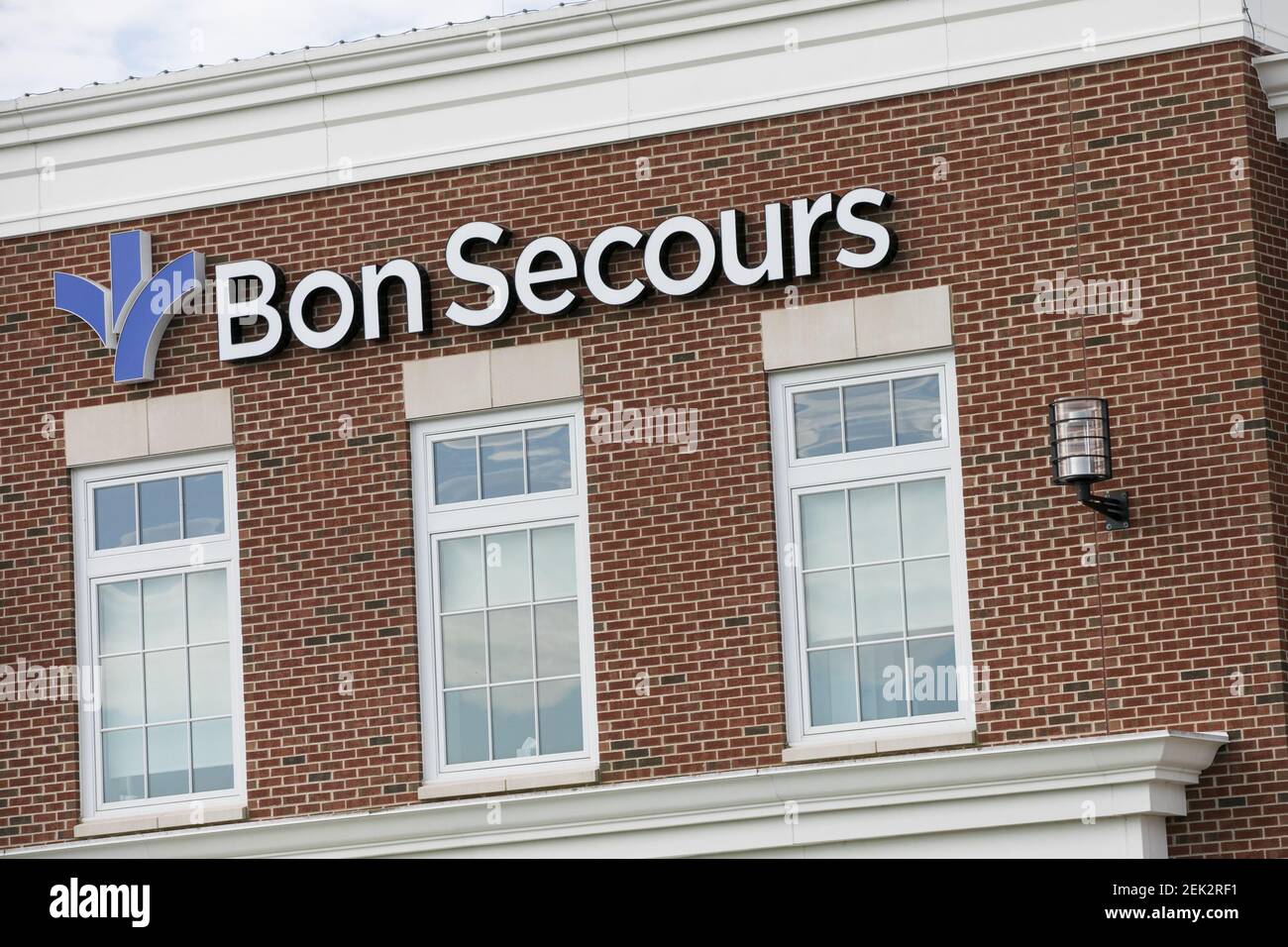 A logo sign outside of a Bon Secours medical facility in Henrico ...