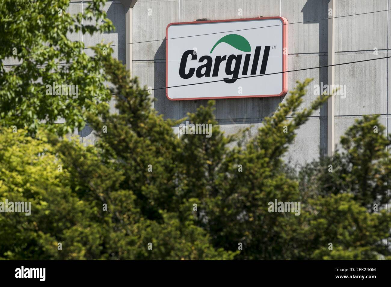 A logo sign outside of a Cargill poultry processing plant in Dayton ...